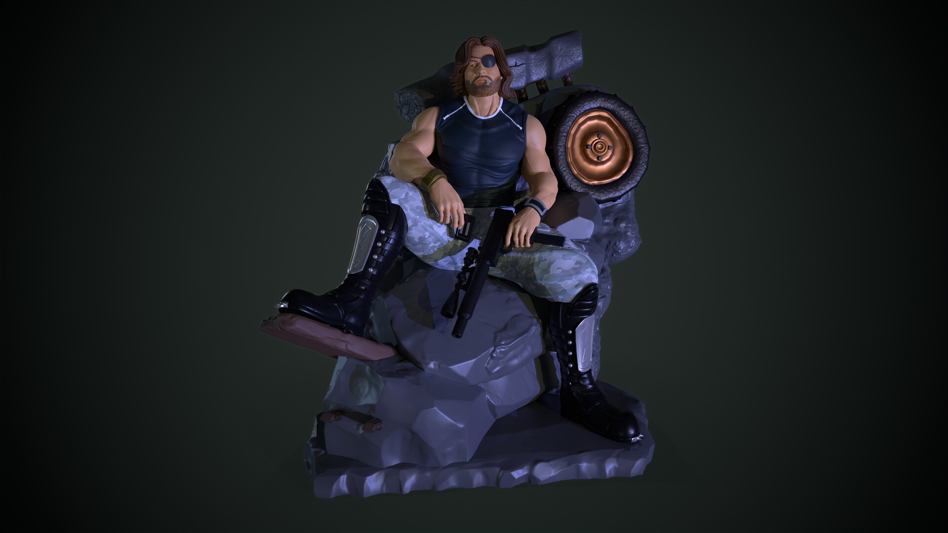 ArtStation - Snake Plissken-Escape from New York