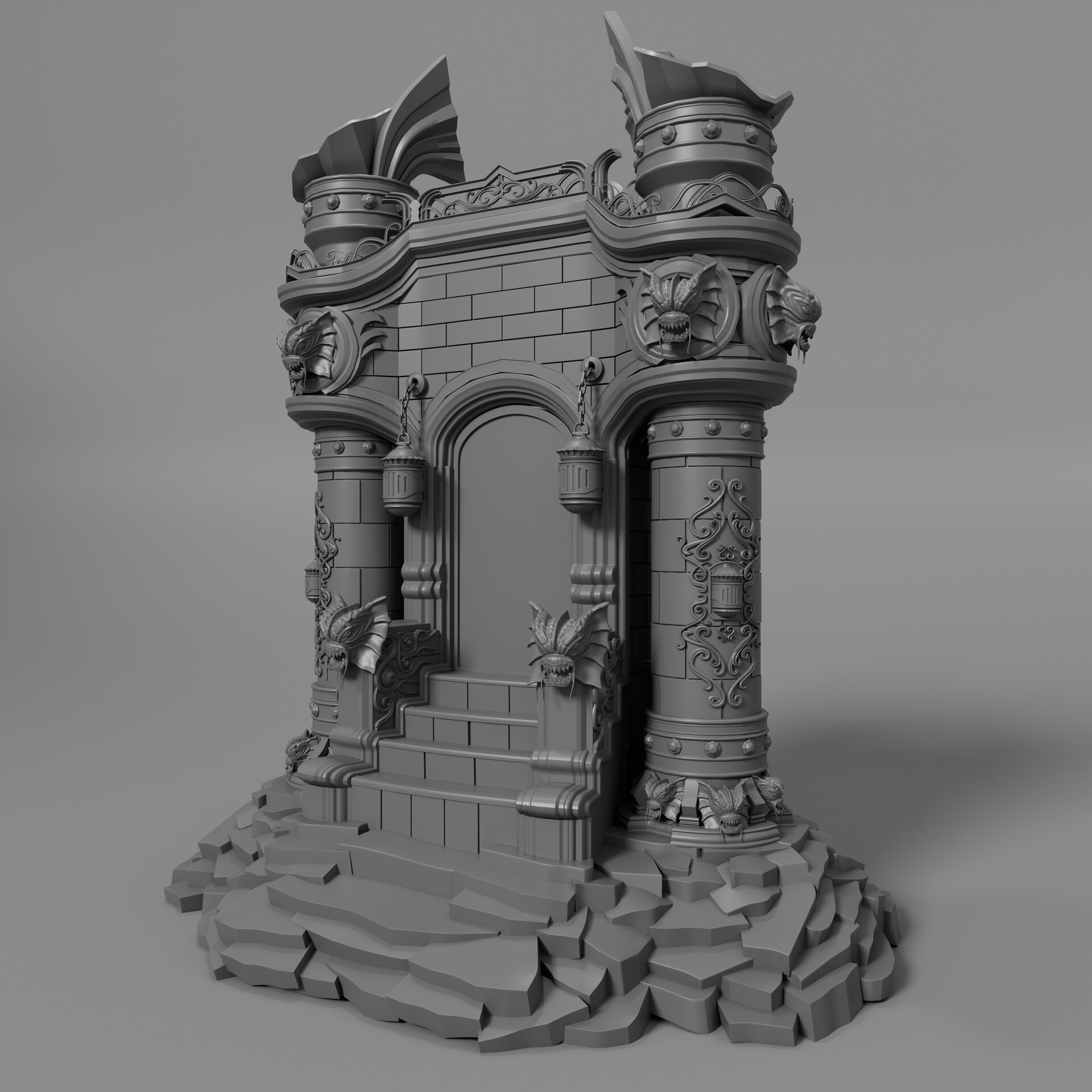 ArtStation - Environment Gate Model