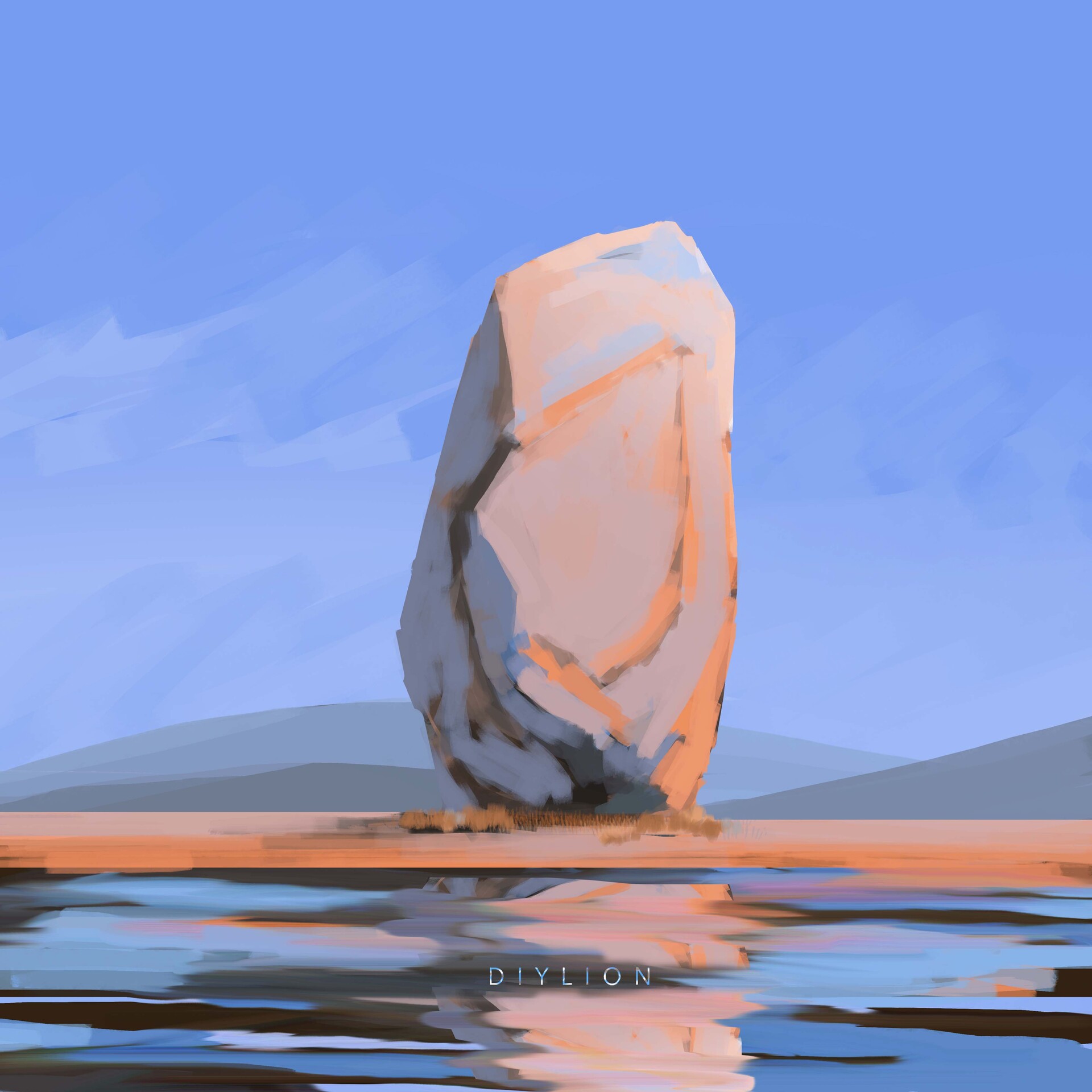 ArtStation - Morning Sketch no. 5 The Rock