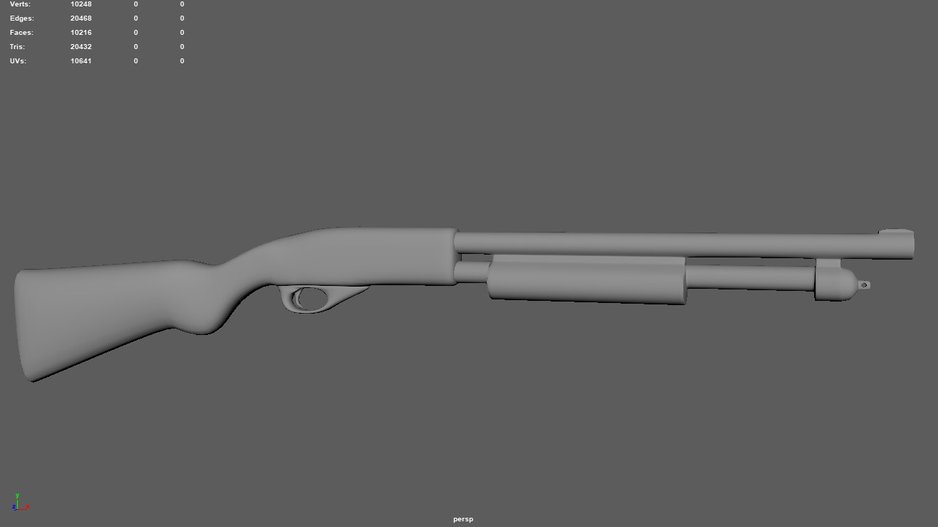 ArtStation - Simple shotgun model