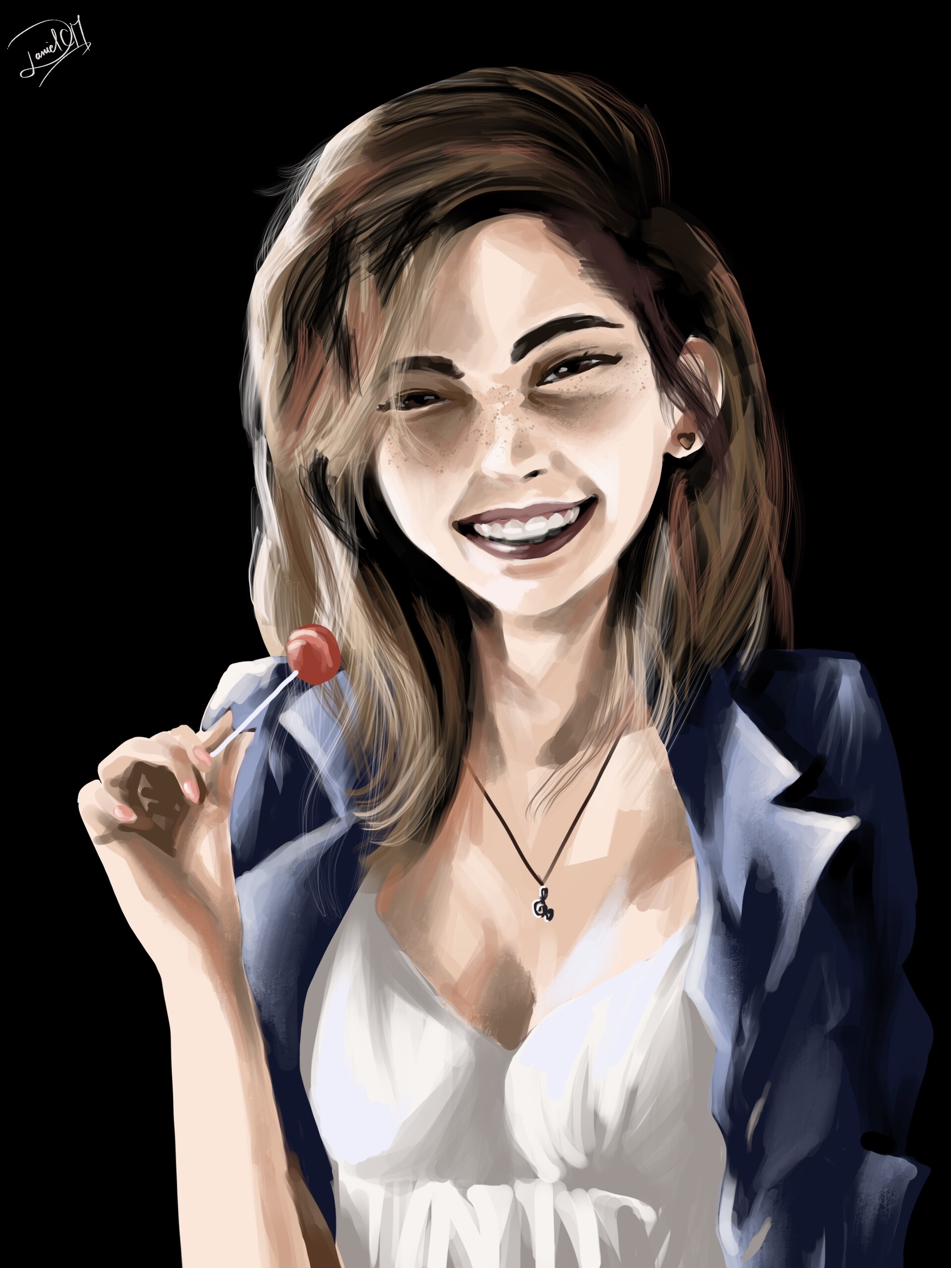 ArtStation - Flirtatious smile