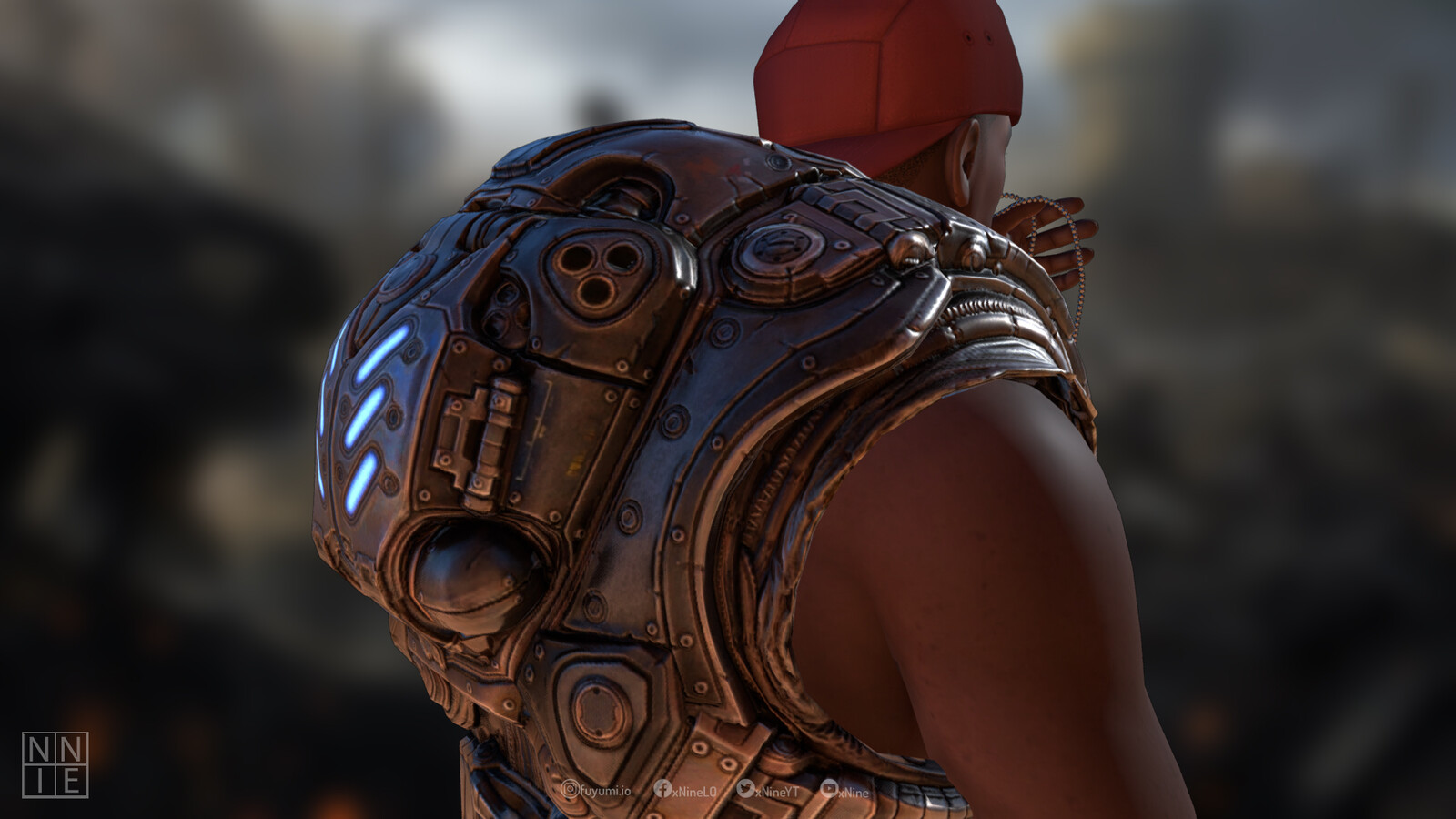 xNine - Carl Johnson 3D model (Mode COG)