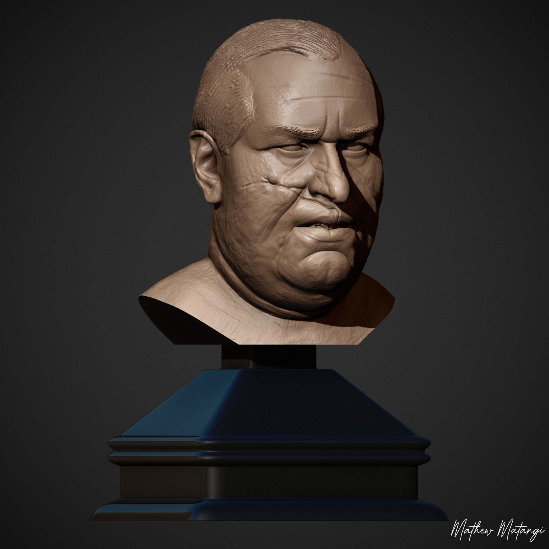 ArtStation - Oz/The Penguin portrait sculpt - The Batman