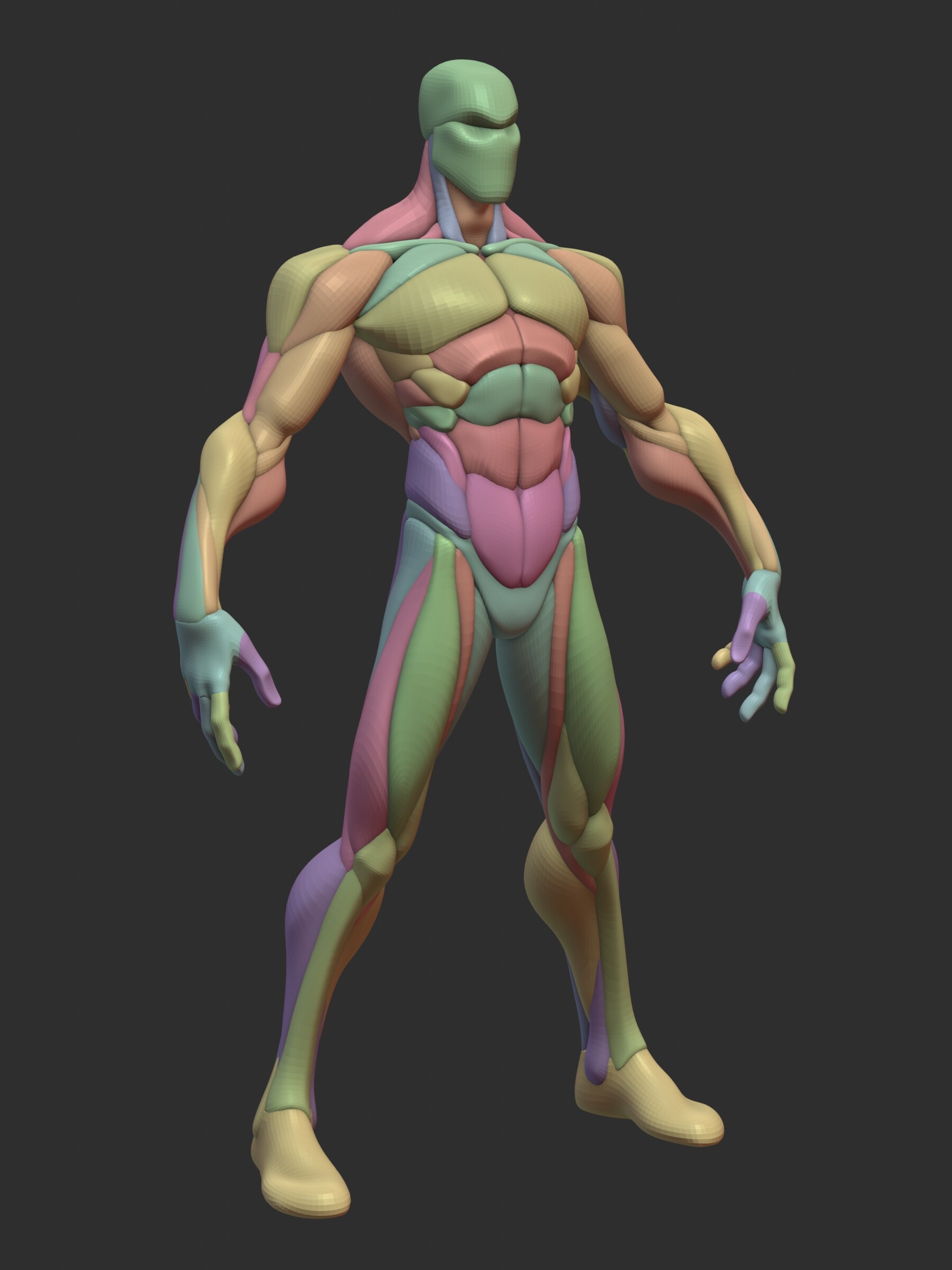 George Zaky - Stylized Warrior Anatomy Blockout V2