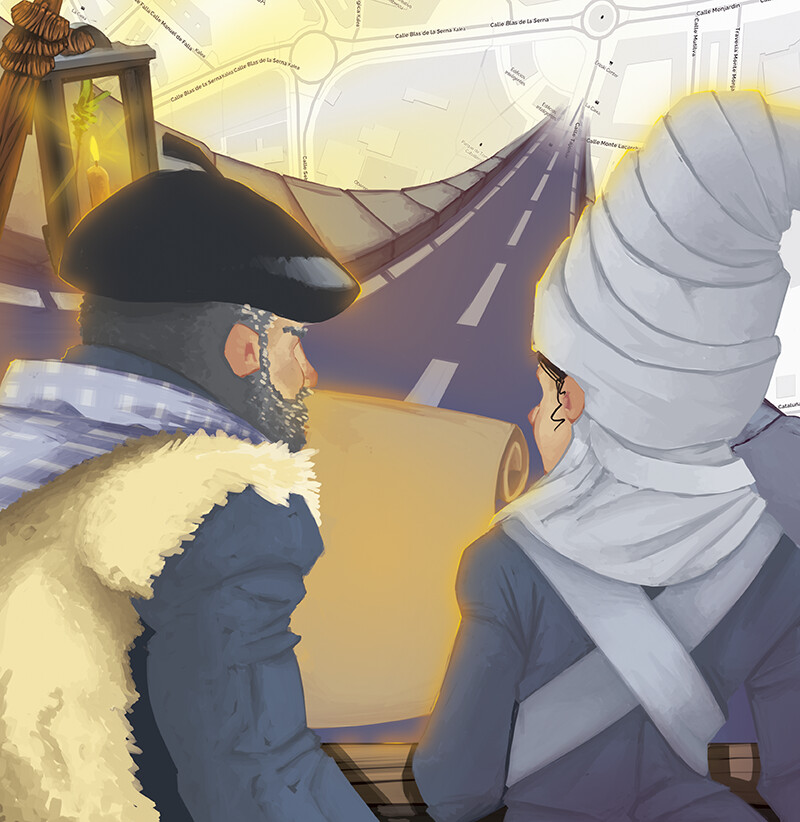 ArtStation - "Olentzero eta Mari Domingi" poster design.