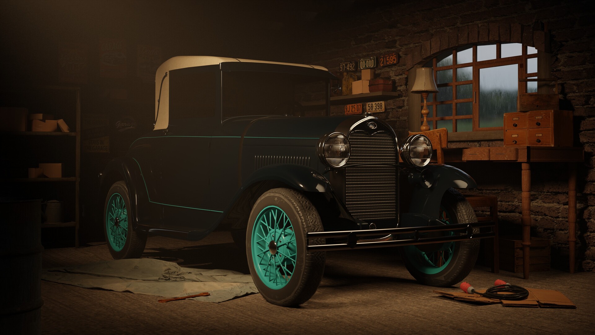 ArtStation - Ford model A Sport Coupe
