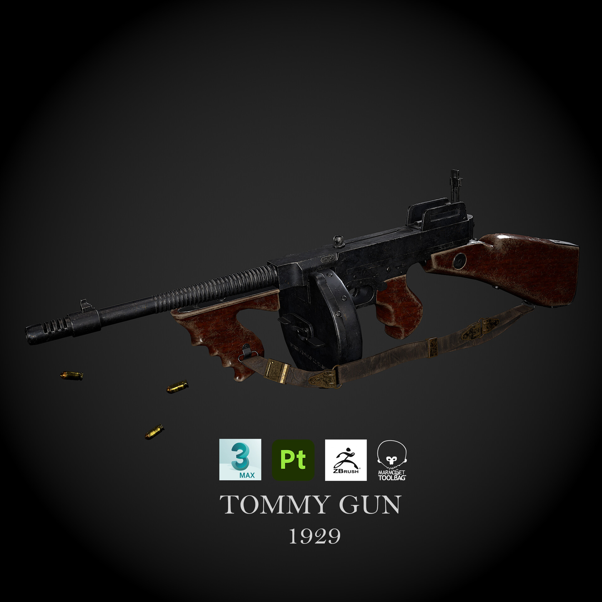 ArtStation - Tommy Gun