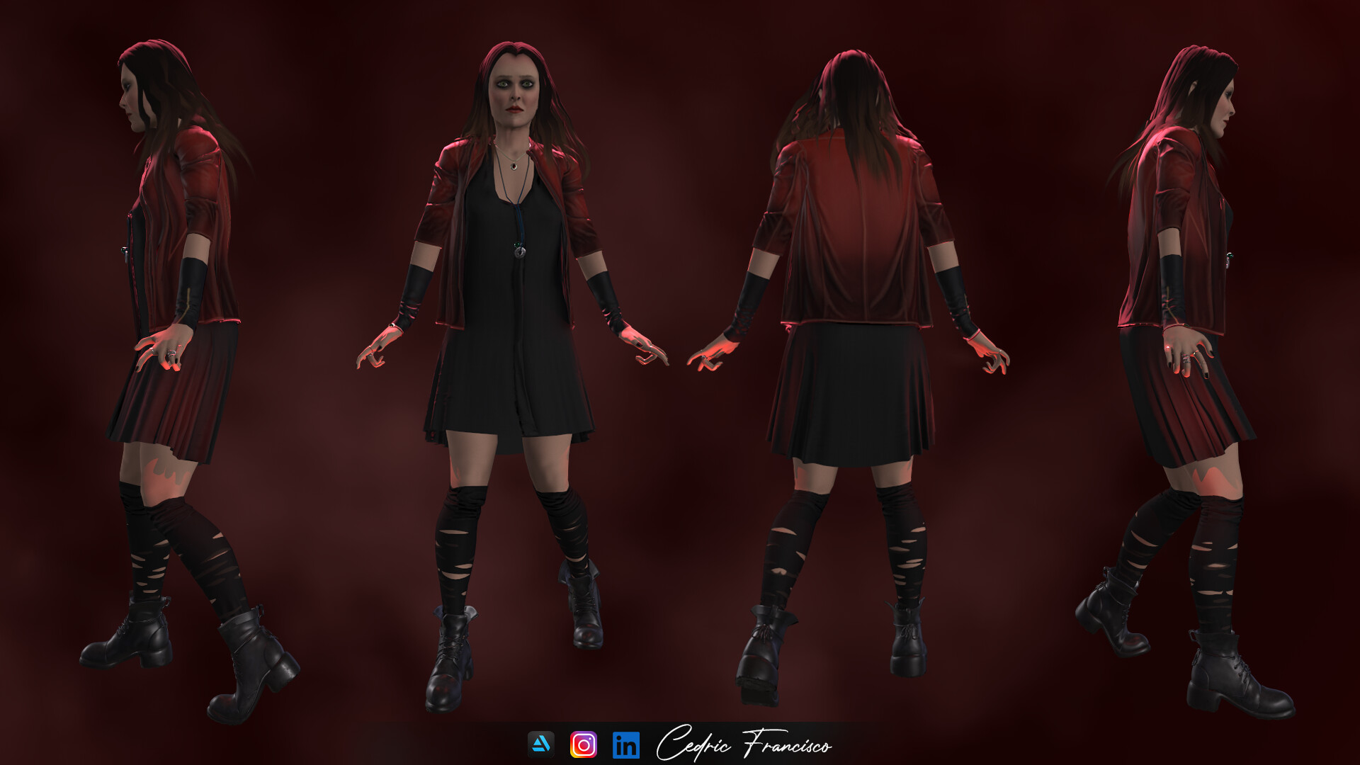 Cedric Francisco - Wanda Maximoff / Scarlet Witch - (Age of Ultron Fan Art)
