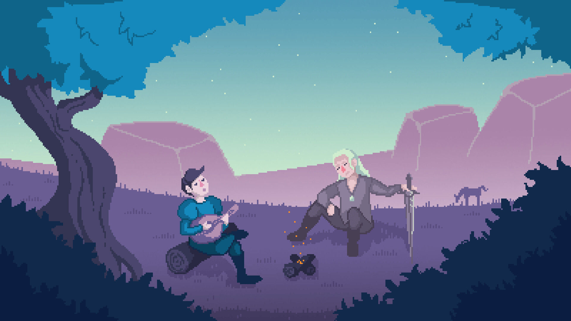 ArtStation - The Witcher (2019) pixel fan art