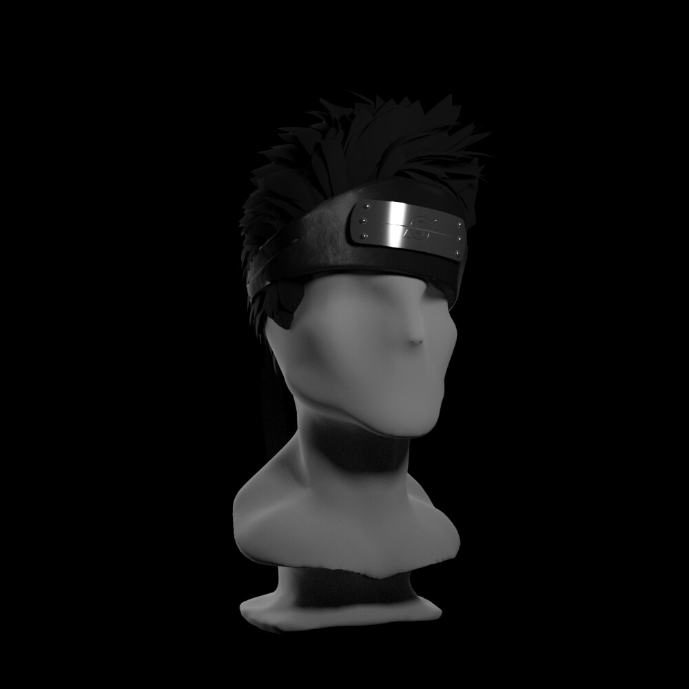 ArtStation - Head-Naruto-Headband(Hitai-ate)