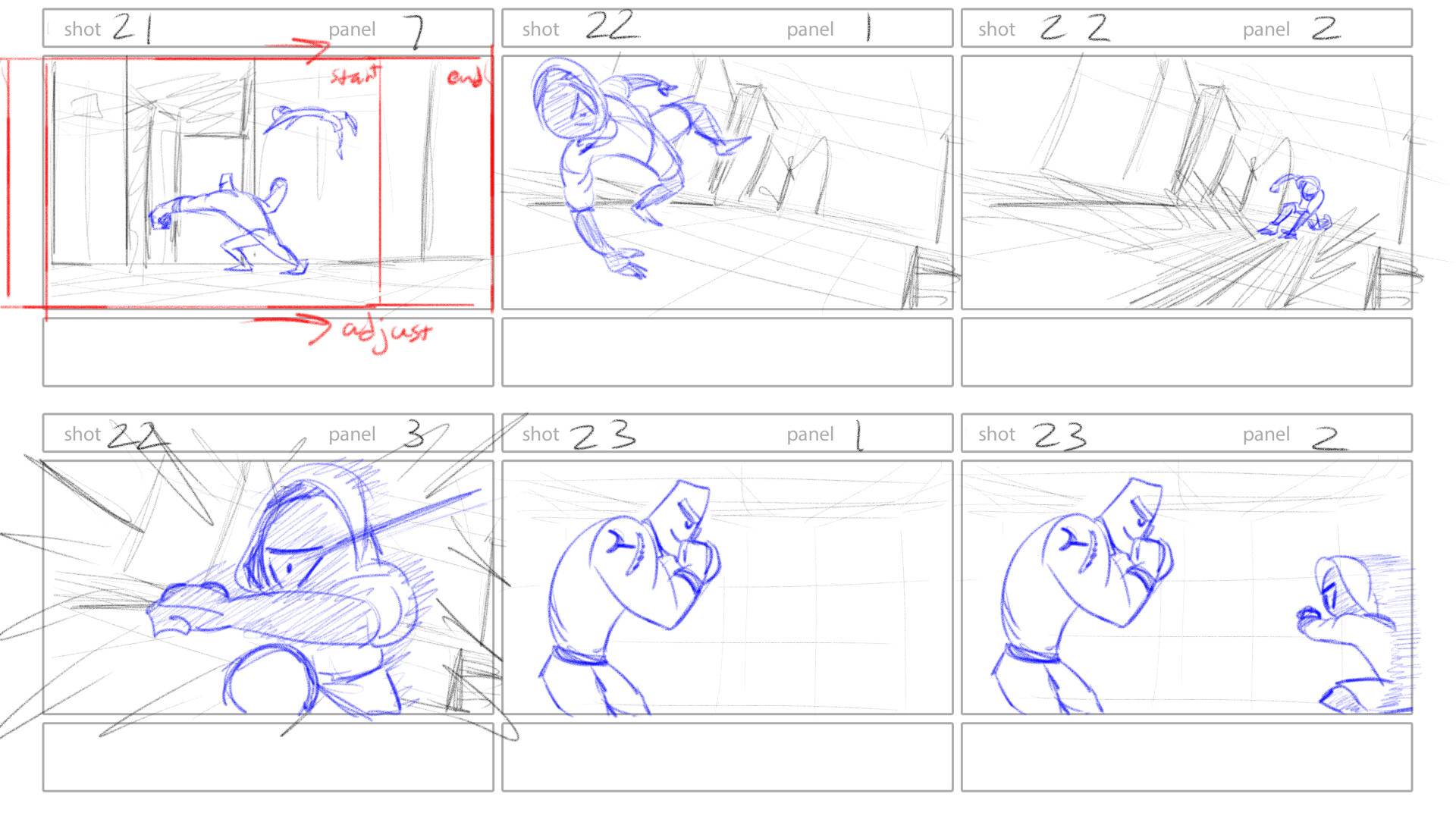 Fabian Sanchez - Action Sequence Storyboard