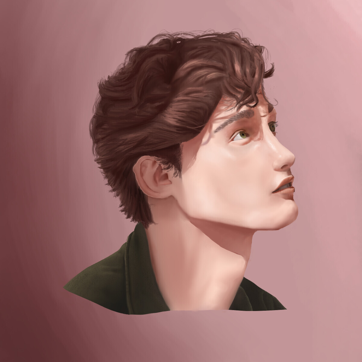 ArtStation - Looking Up Portrait