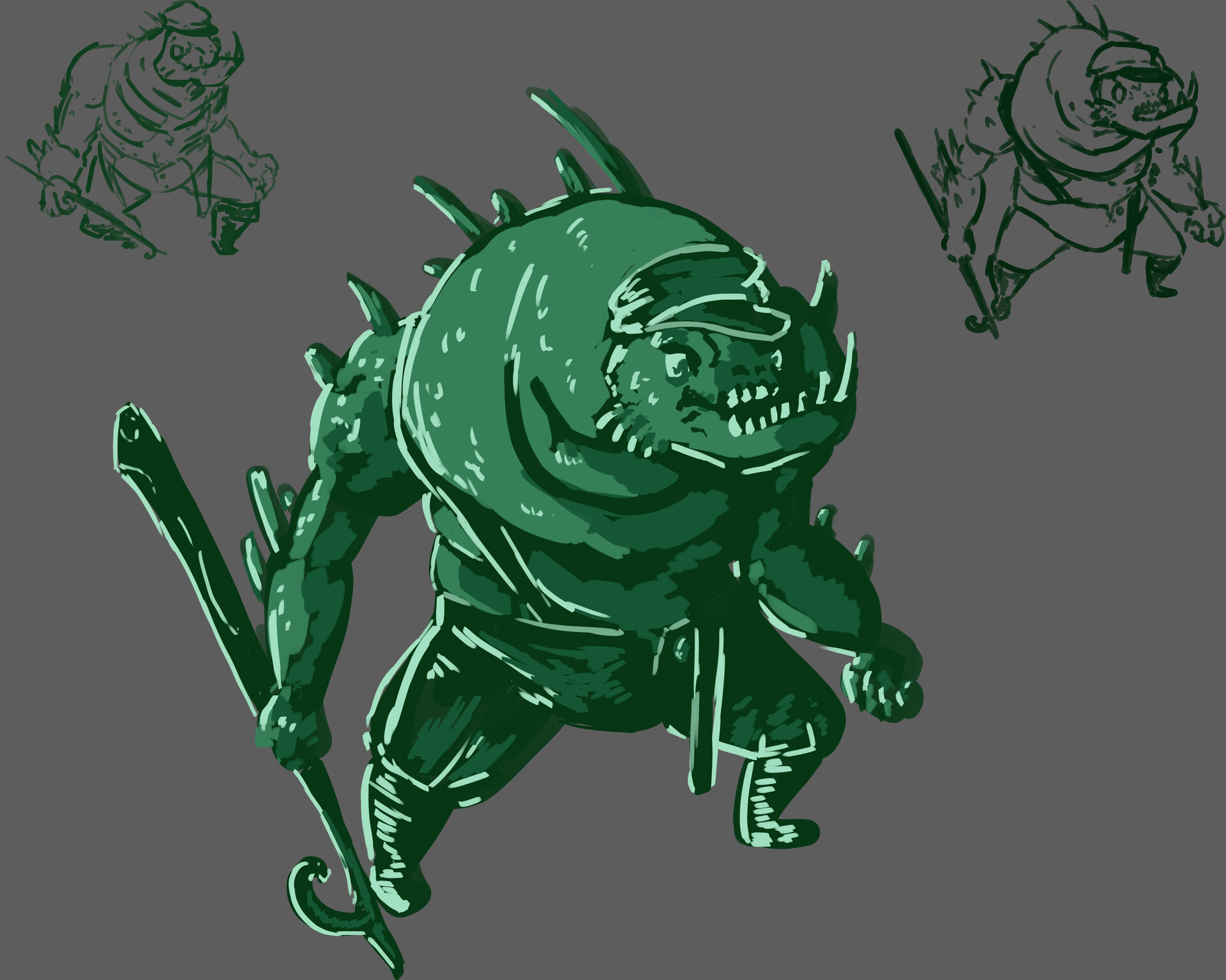 Gabrielle Benninghoff - Stylized Innsmouth Fishman