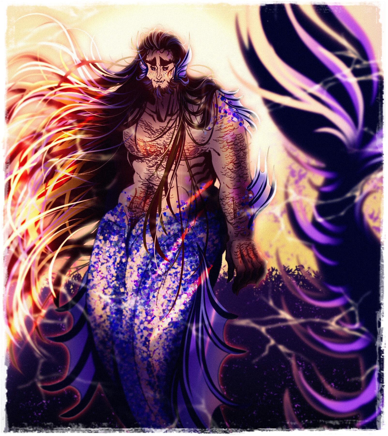 ArtStation - A happy merman