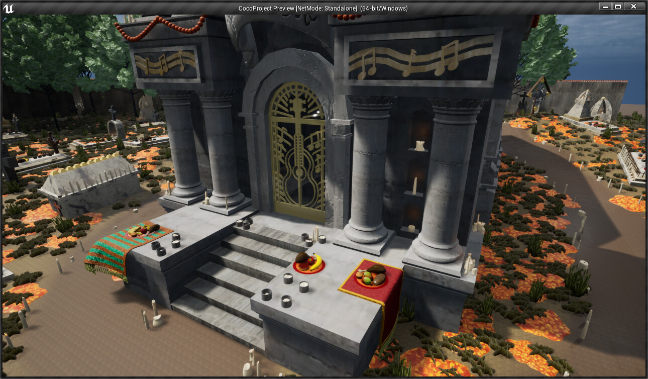 Benjamin Hood - Coco Cemetery Environment Scene