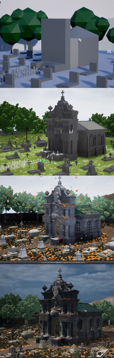 Benjamin Hood - Coco Cemetery Environment Scene