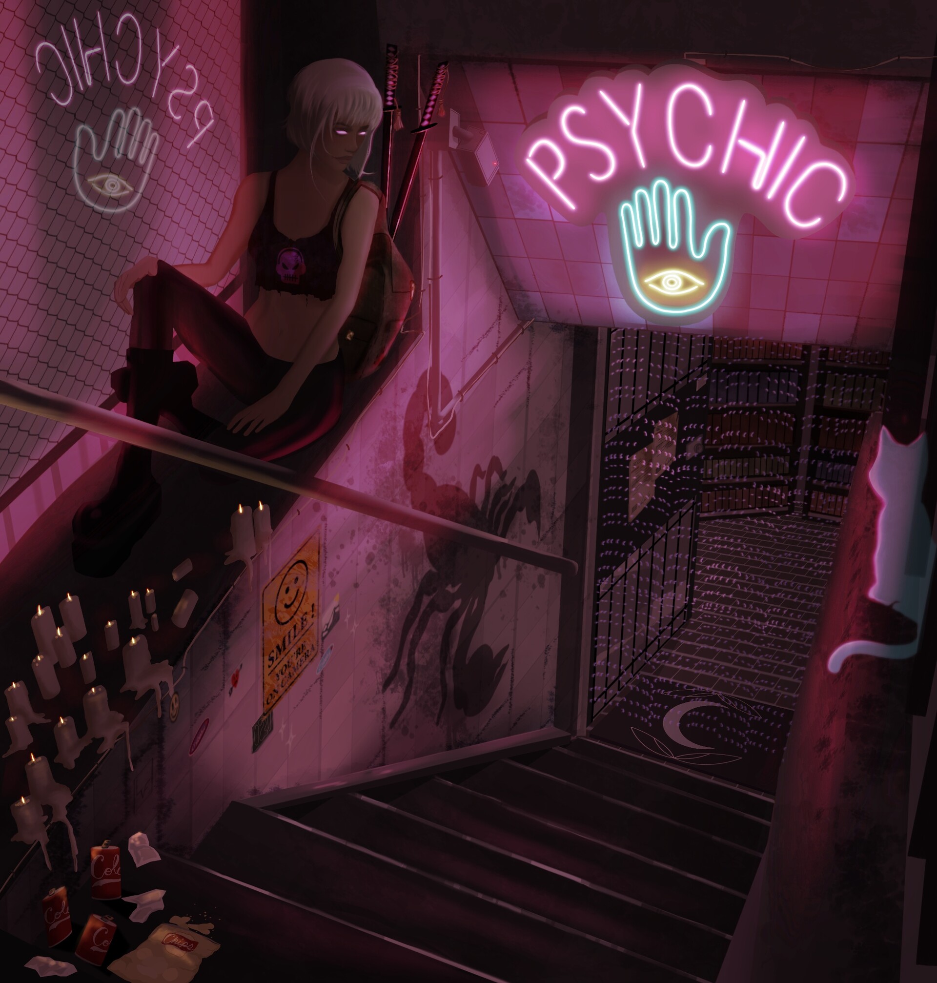 ArtStation - Breaking into a Psychic Shop