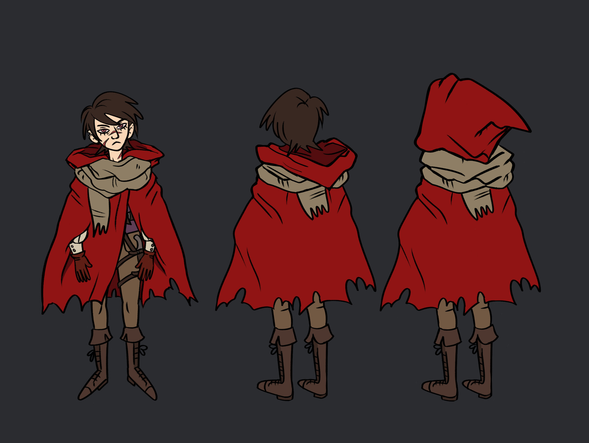 Helena Smołka - Red Hood character design