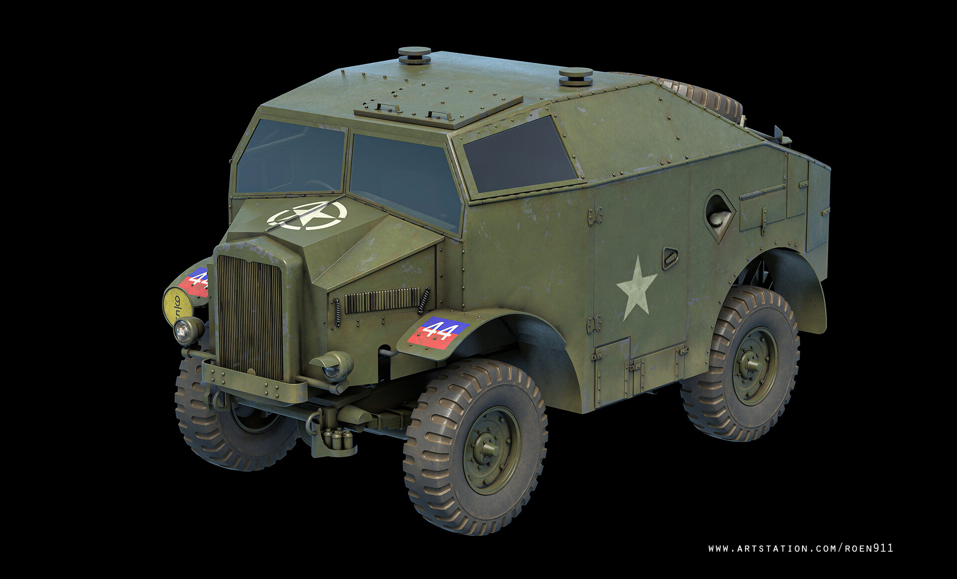 ArtStation - Morris c8 quad Mk.II