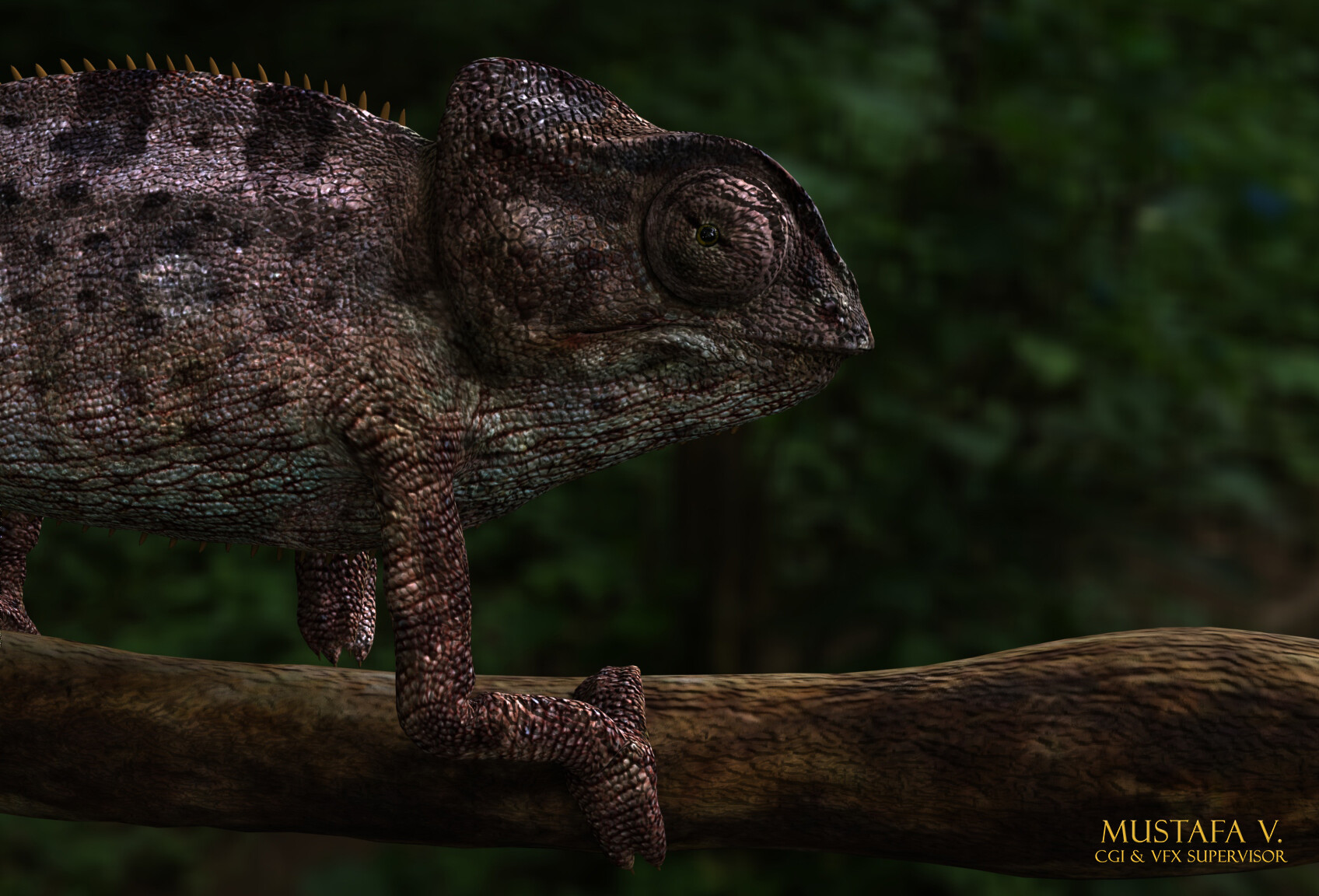 ArtStation - 3D Chameleon Model and Animation