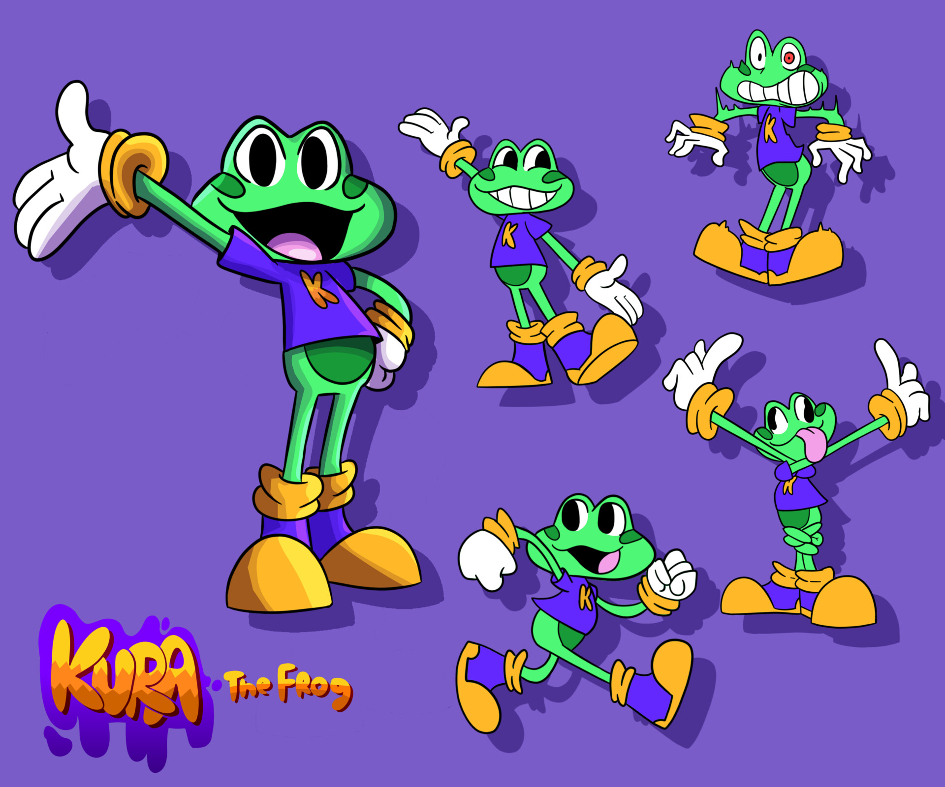 ArtStation - KURA THE FROG - Gesture Sheet