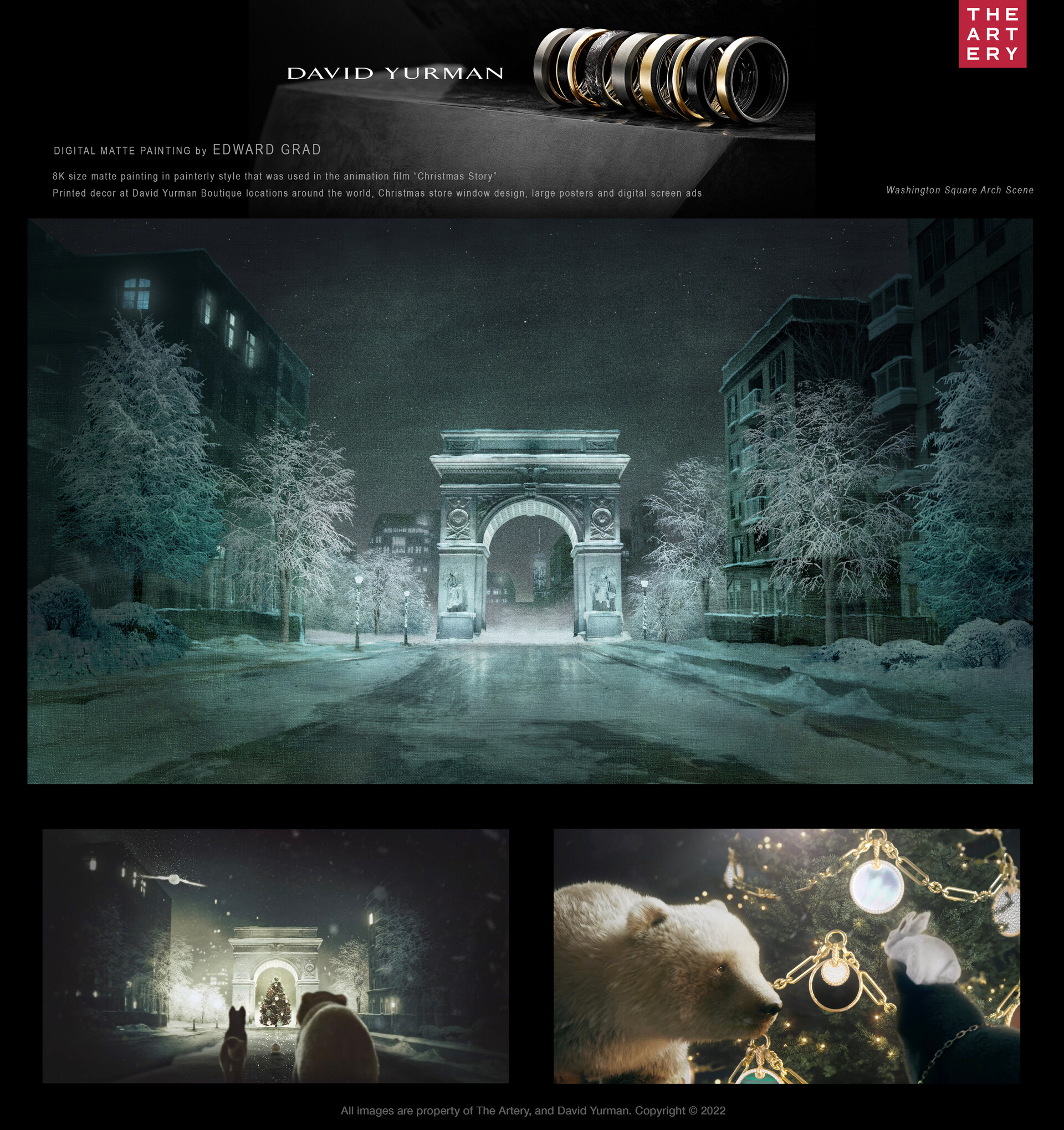 ArtStation - David Yurman "Christmas Story" matte painting and concept ...