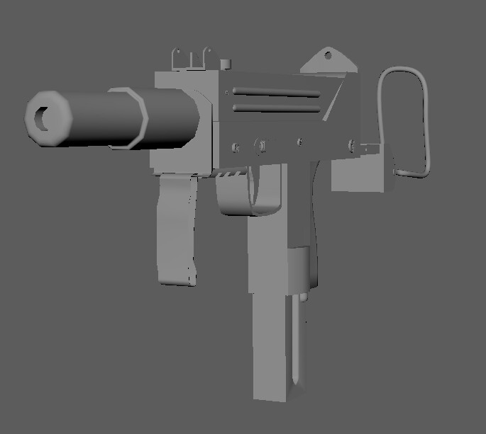 ArtStation - Weapon Mac 10 3D Model
