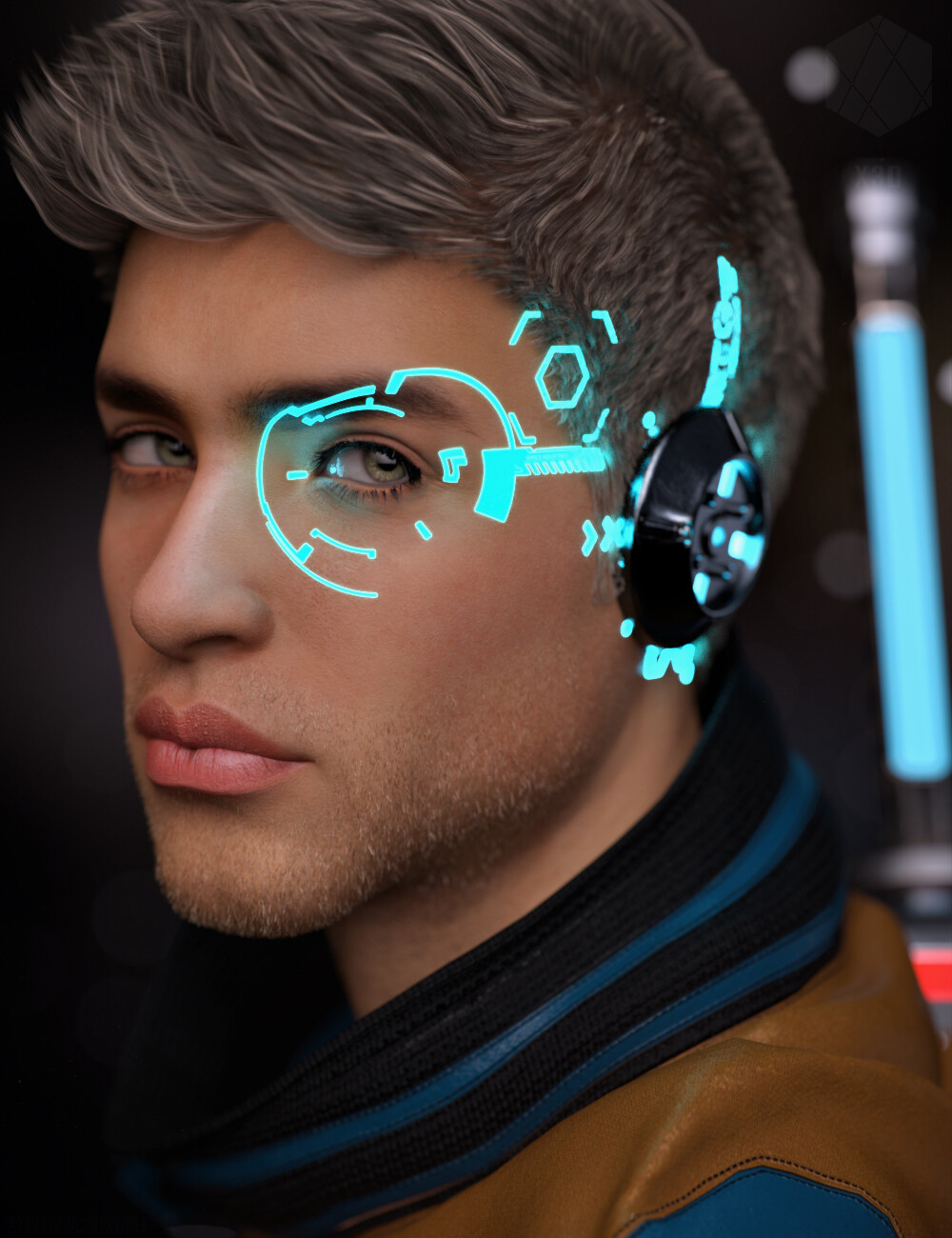 Xtreme3D Studio - ND SciFi Details Ears for G8.1 by Nathy Design