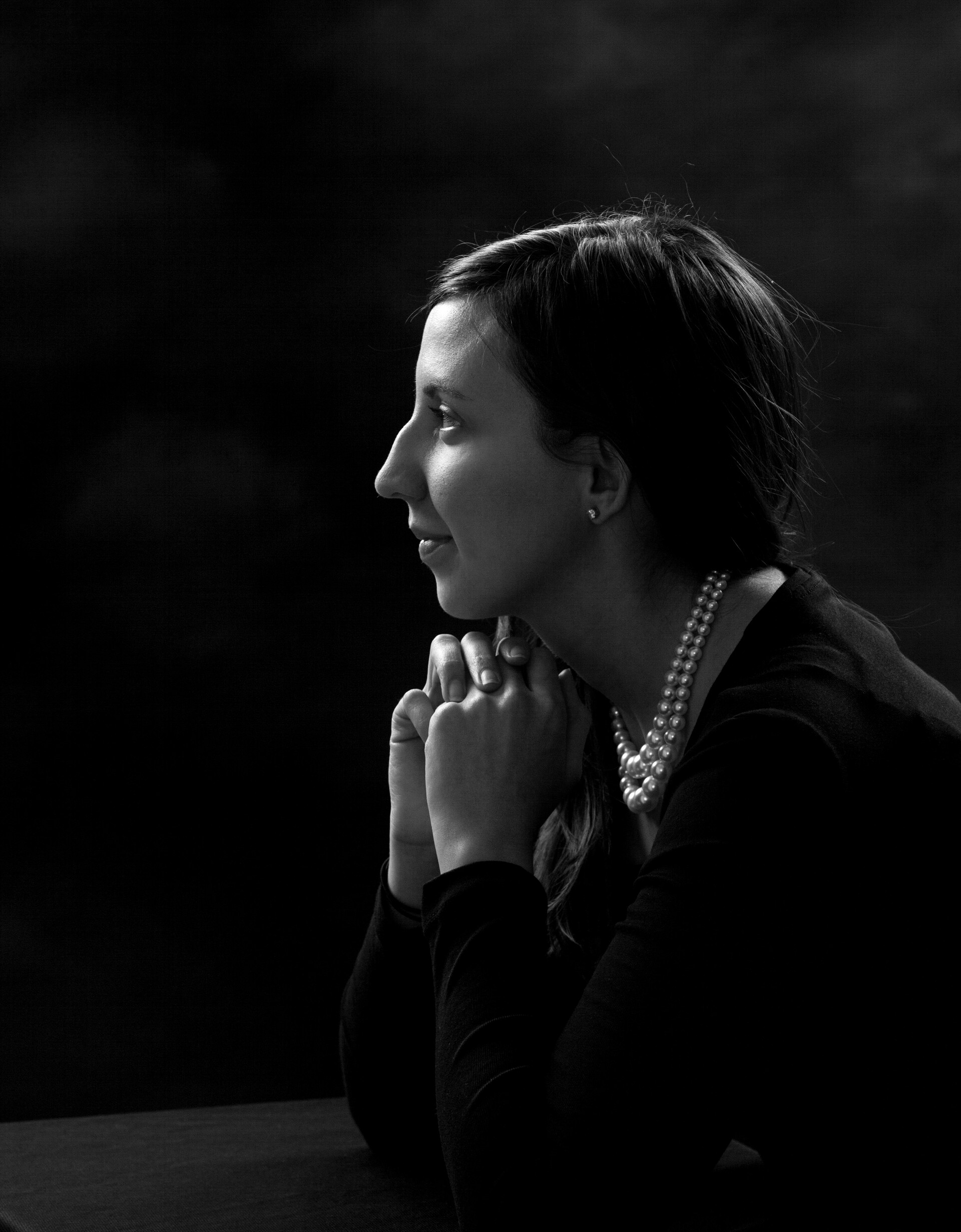 Anna Johnston - Study- B/W Karsh