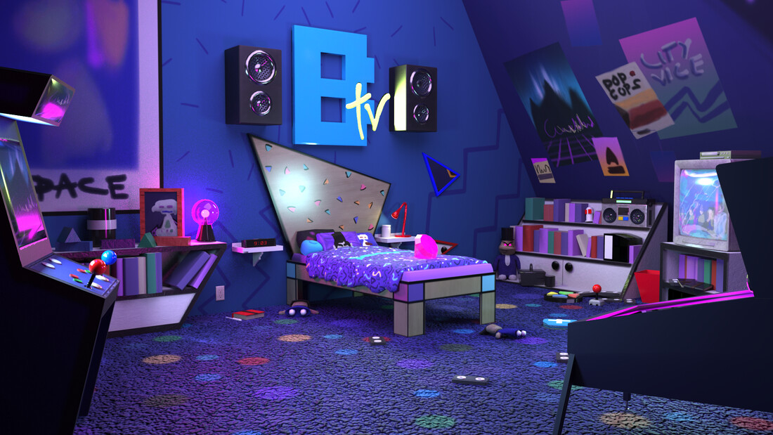 ArtStation - Despicable Me 3 Bedroom - 3D Interior Recreation