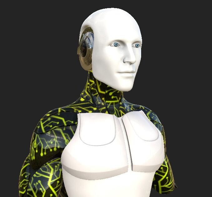 ArtStation - 3D HUMANOID ROBOT