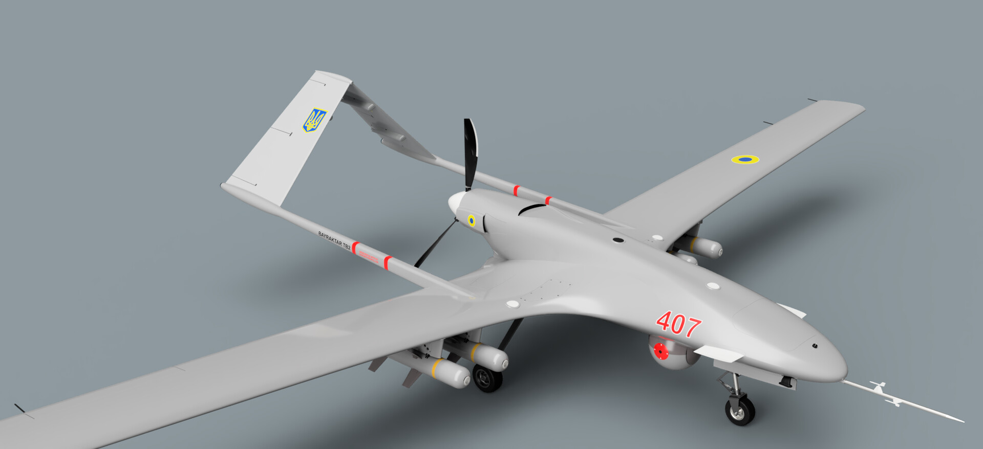 ArtStation - Bayraktar TB2 Combat Drone