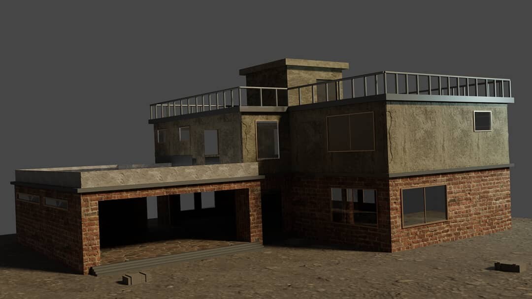 ArtStation - PUBG house