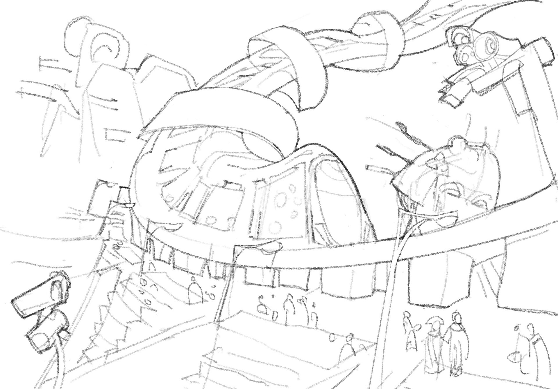 ArtStation - Flying subway