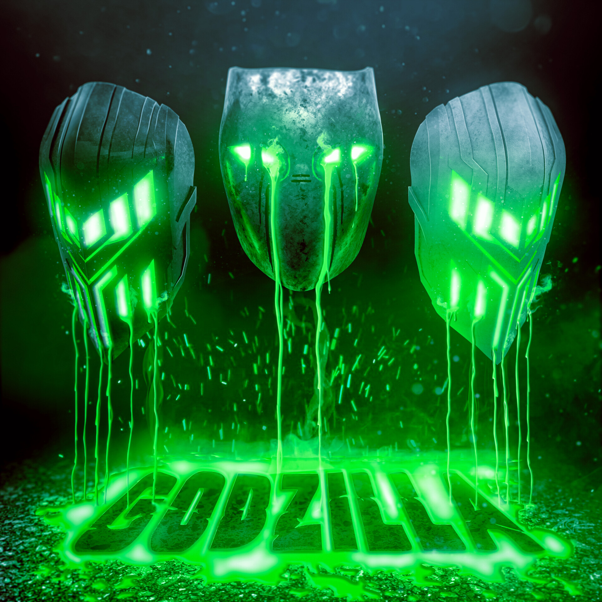 ArtStation - GODZILLA Album Cover