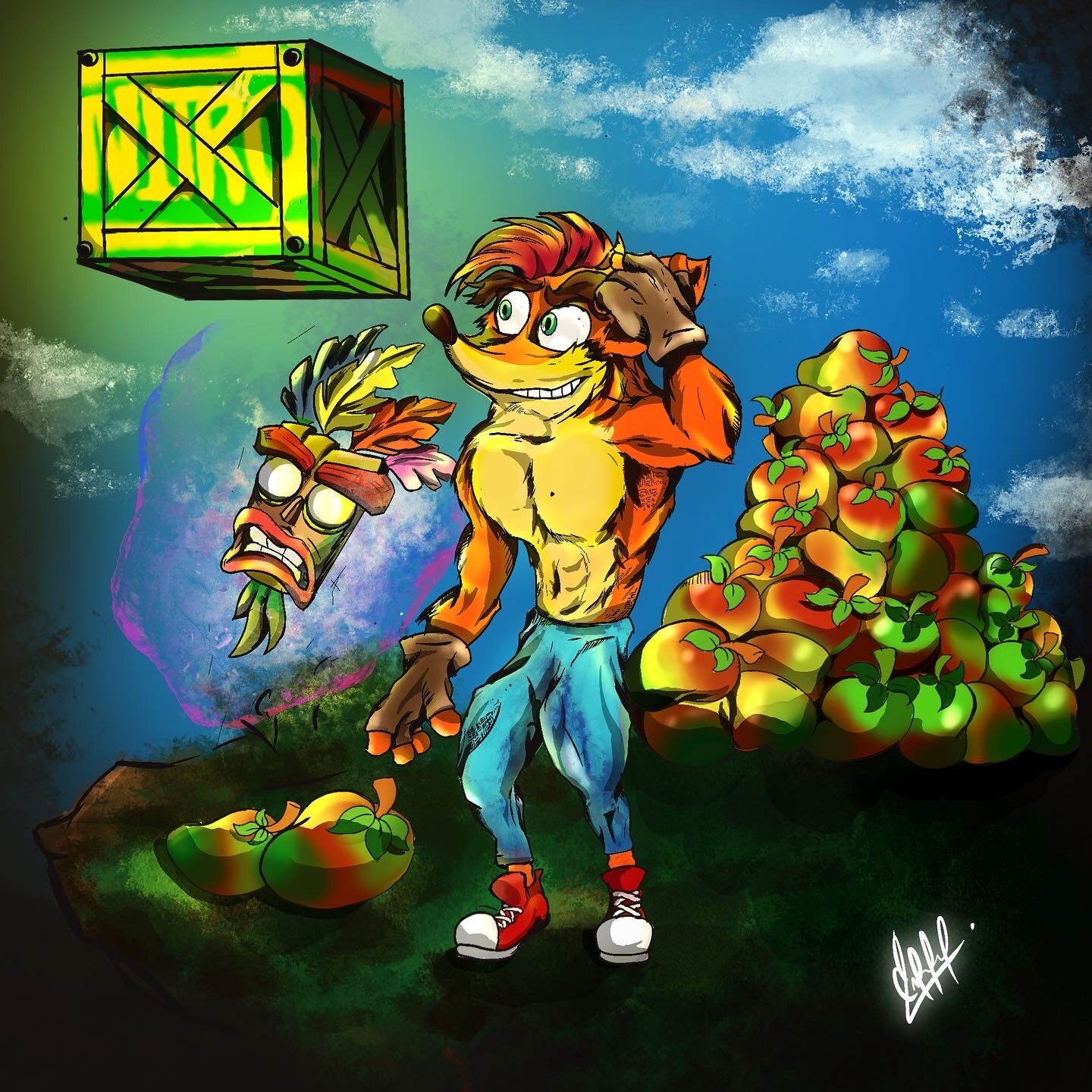 ArtStation - Fan art ( Crash Bandicoot )