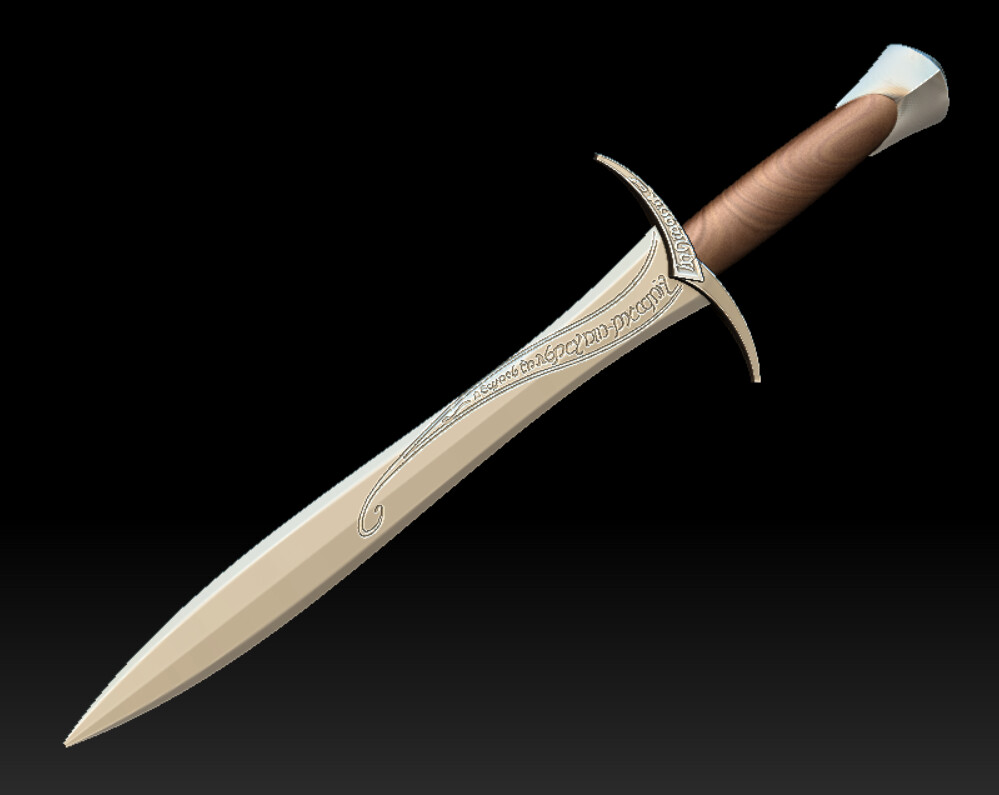 ArtStation - Bilbo Baggins' sword from The Hobbit.