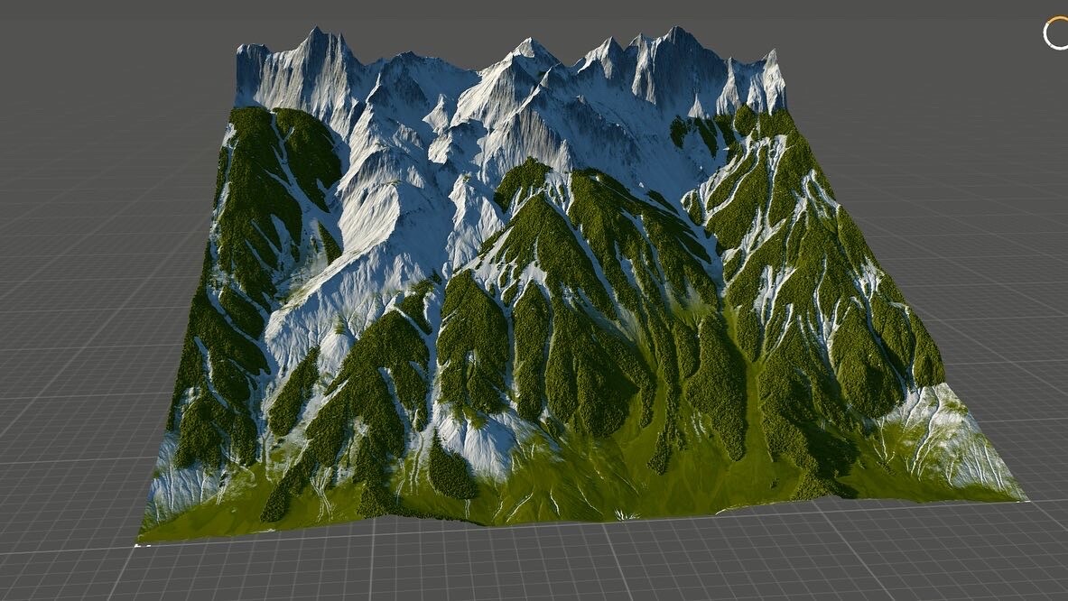 A Landscape Lover - Landscape creation by using Arboreal node in Gaea 1.3