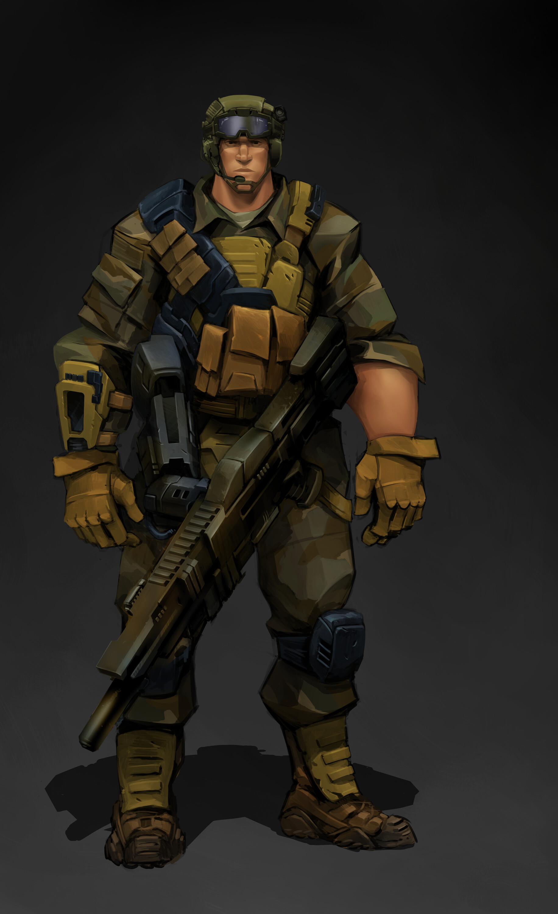 ArtStation - Futuristic soldier concepts