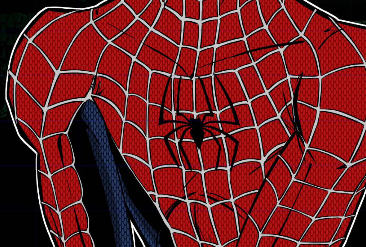 Spiderman Suit Web Pattern