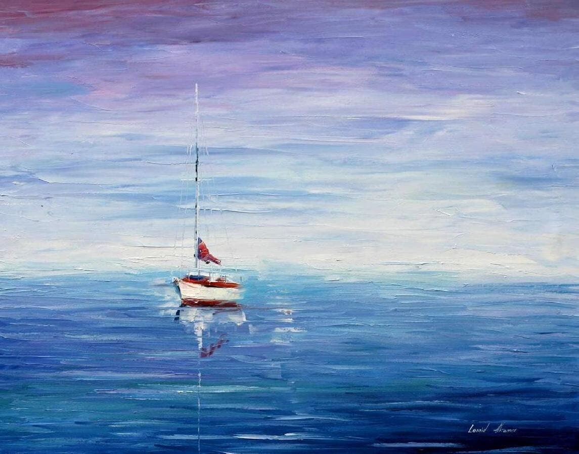 ArtStation - CALM BEAUTY — PALETTE KNIFE Oil Painting On Canvas By ...