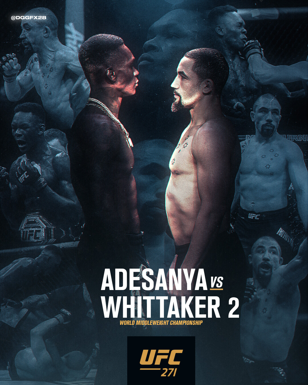 ArtStation - UFC 271|Adesanya vs Whittaker 2 Poster