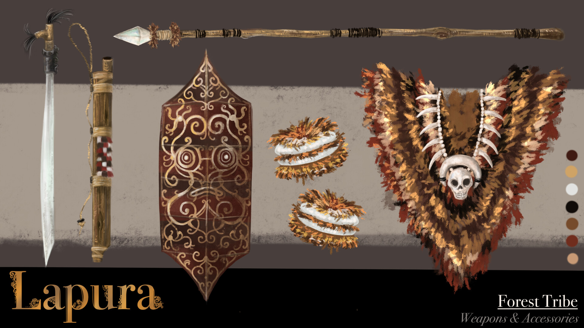 ArtStation - Forest Tribe - Weapons & Accessories