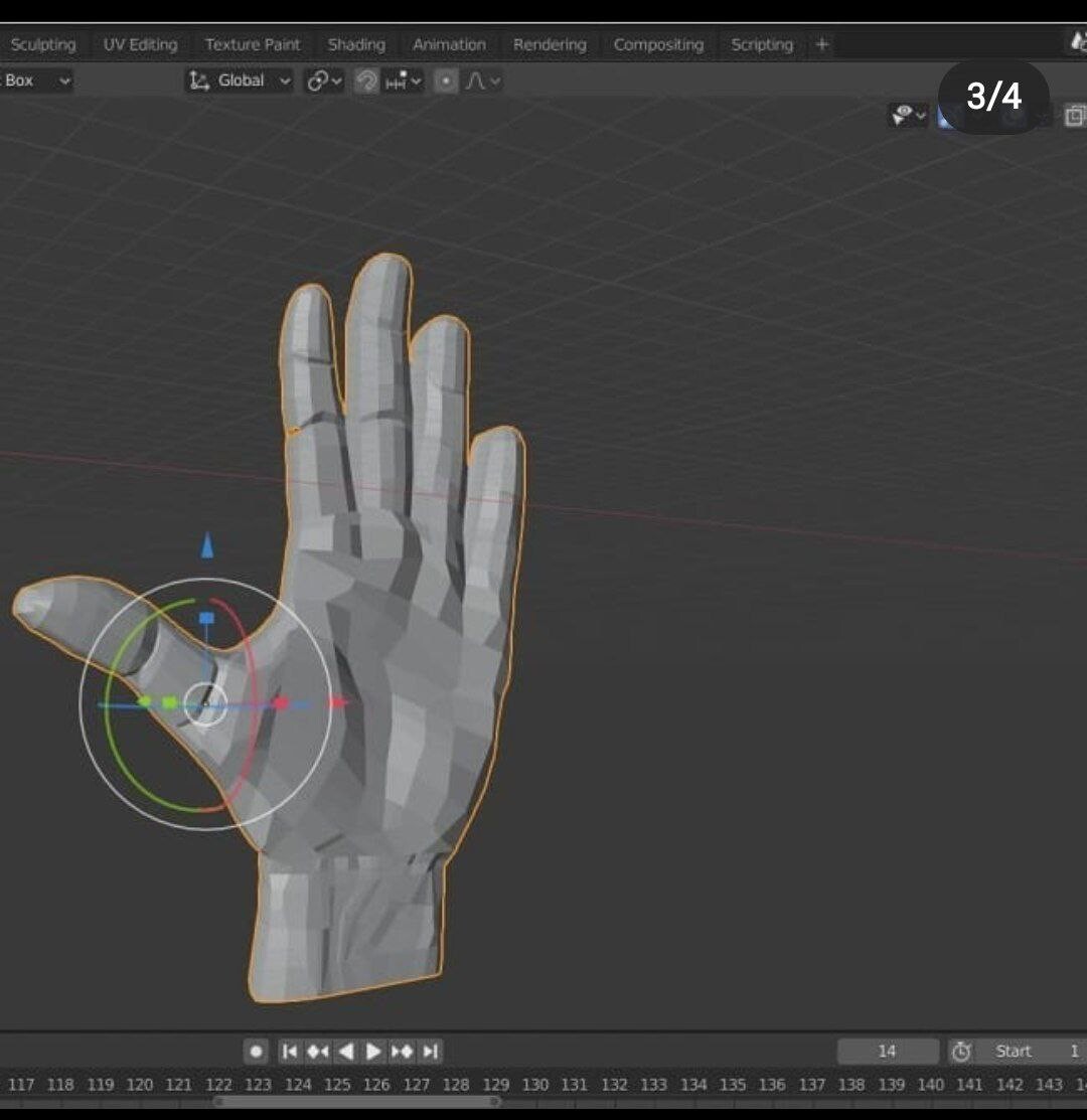ArtStation - Hand low poly