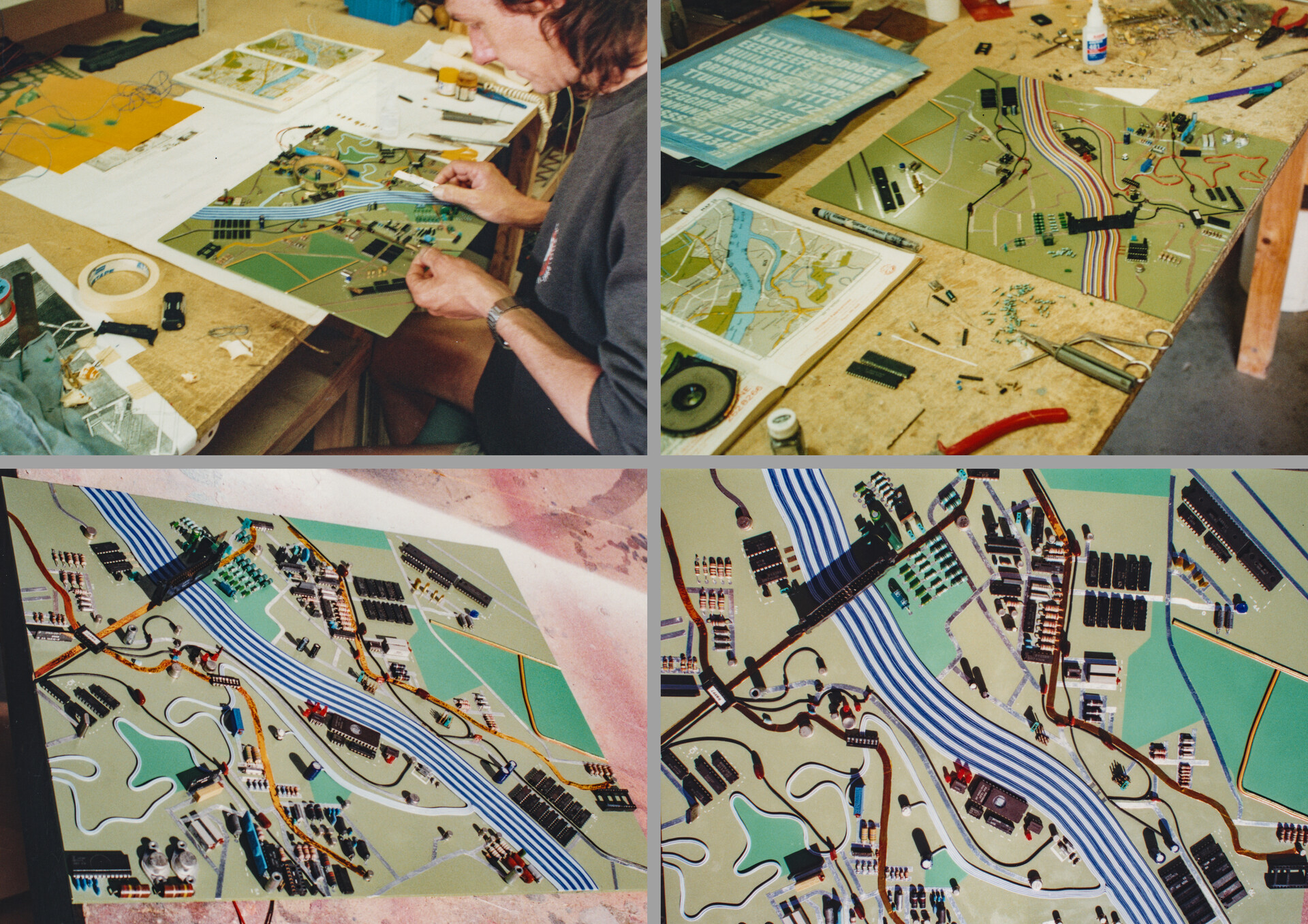 ArtStation - Circuit Board Town.