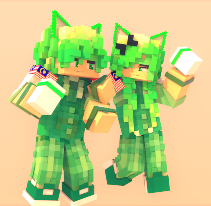 ArtStation - "Love Me?" Minecraft Pose