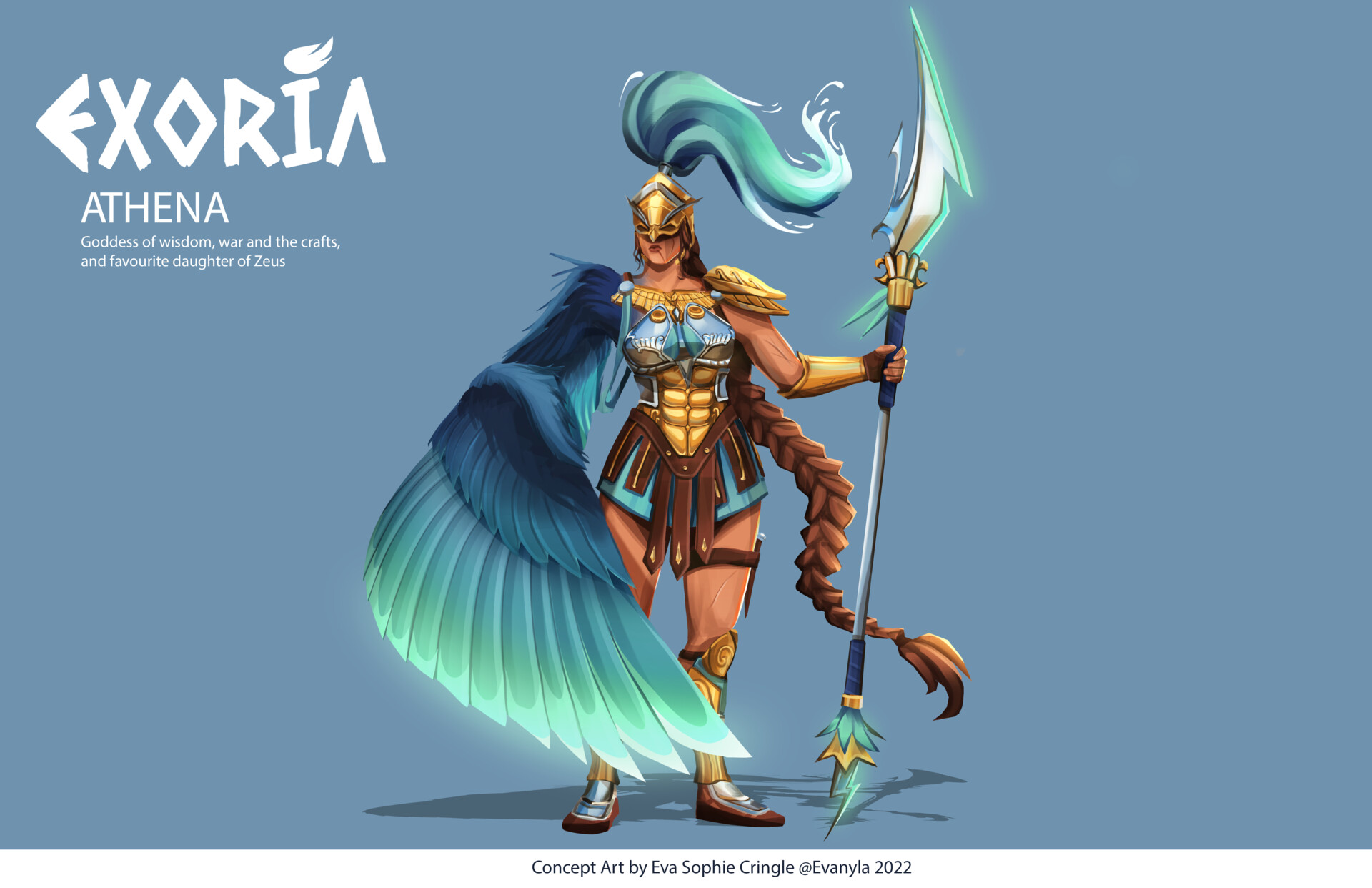 Smite Athena Fan Art