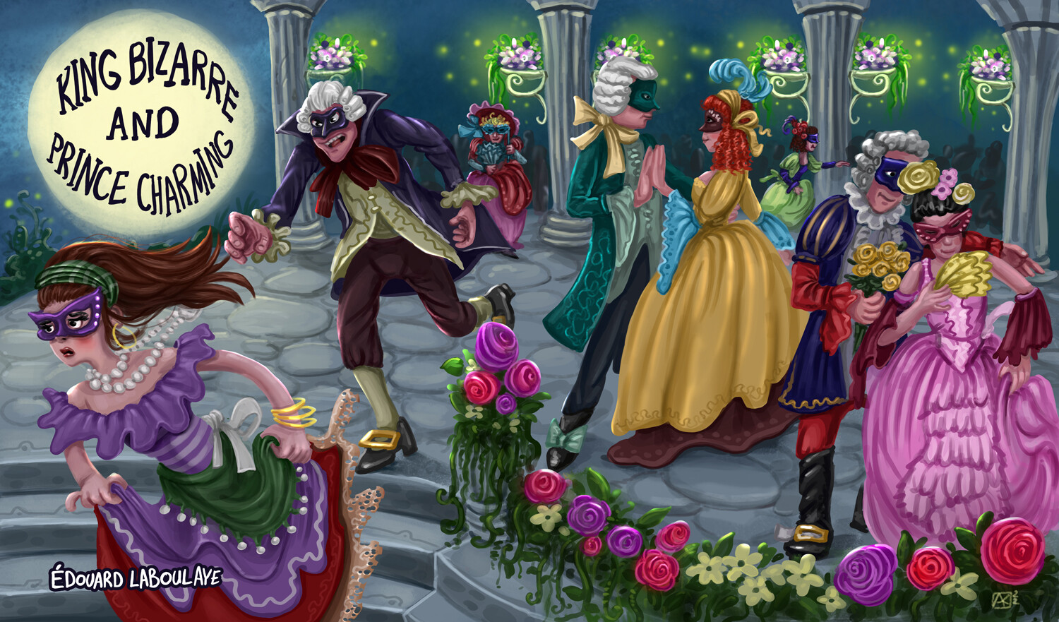 ArtStation - "King Bizarre and Prince Charming" cover illustration