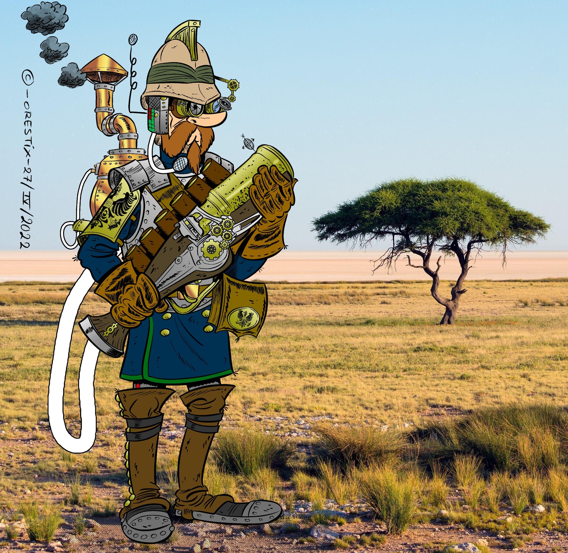 ArtStation - Steampunk soldier