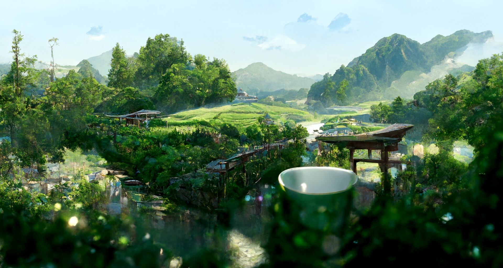 ArtStation - A paradise in the deep mountains